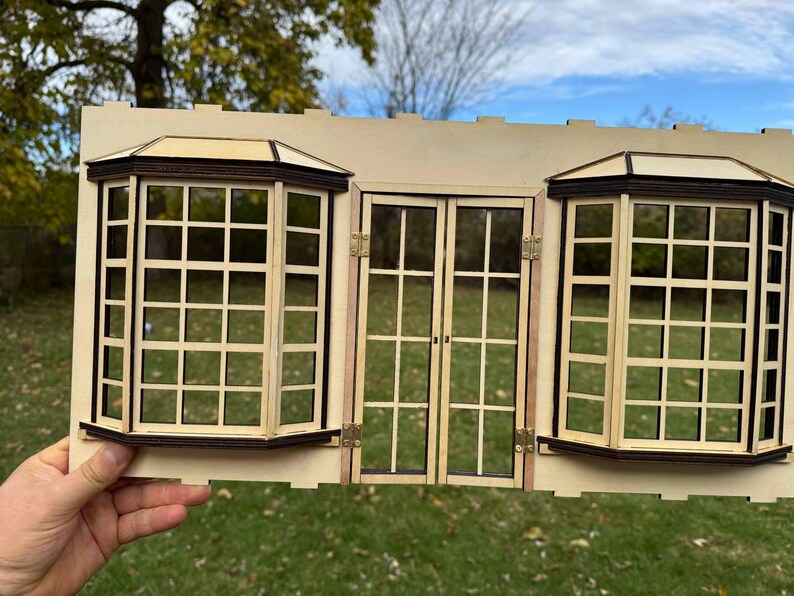 Modular Bay Window Dollhouse Wall | 1/6 & 1/12 Scale Room Box - Etsy