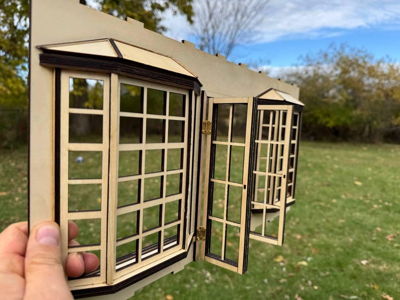 Modular Bay Window Dollhouse Wall | 1/6 & 1/12 Scale Room Box - Etsy