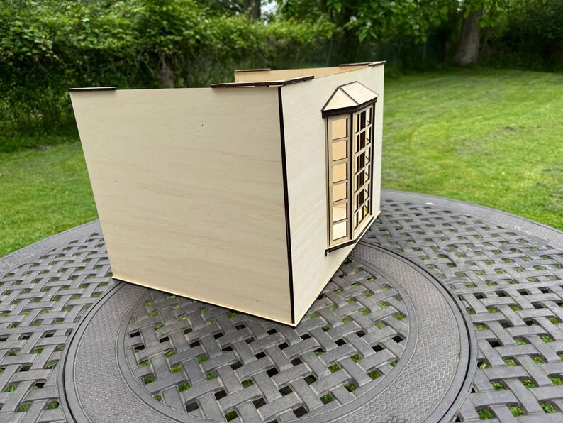 Dollhouse Room Box With Bay Window – 1:6 & 1\12 Scale Stackable Diorama ...