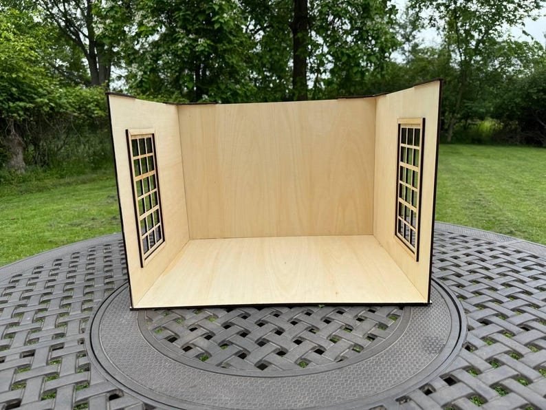 Stackable Dollhouse Room Box With Two Windows – 1:6 & 1\12 Scale ...