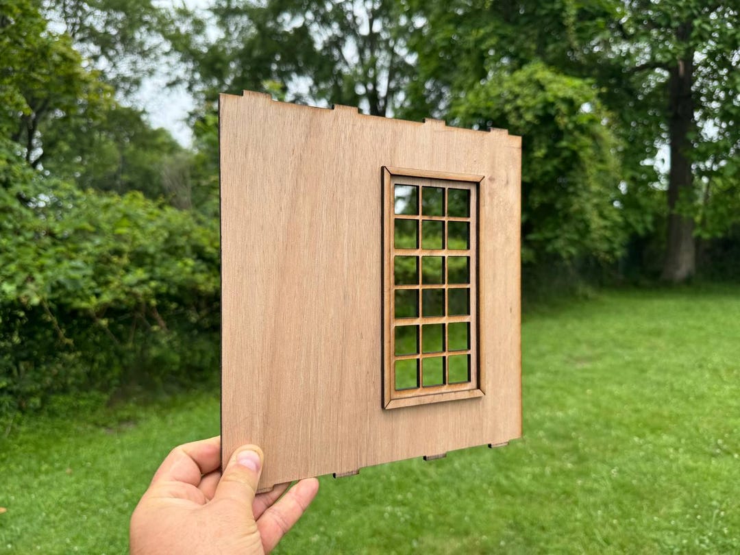 Miniature Wall With Window for Dollhouse Diorama Room Box | 1:6 & 1\12 ...