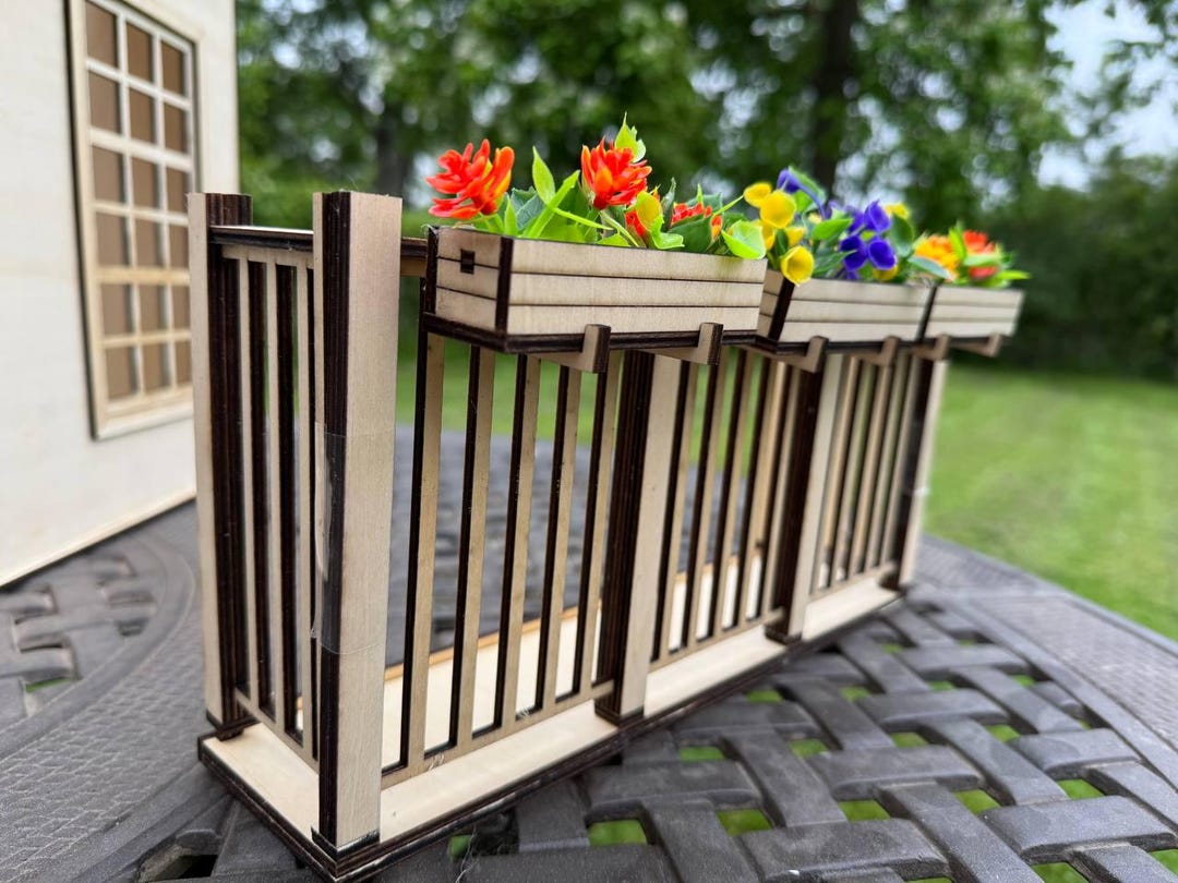 DIY Miniature Dollhouse Balcony Kit – 1/6 & 1/12 Scale - Etsy