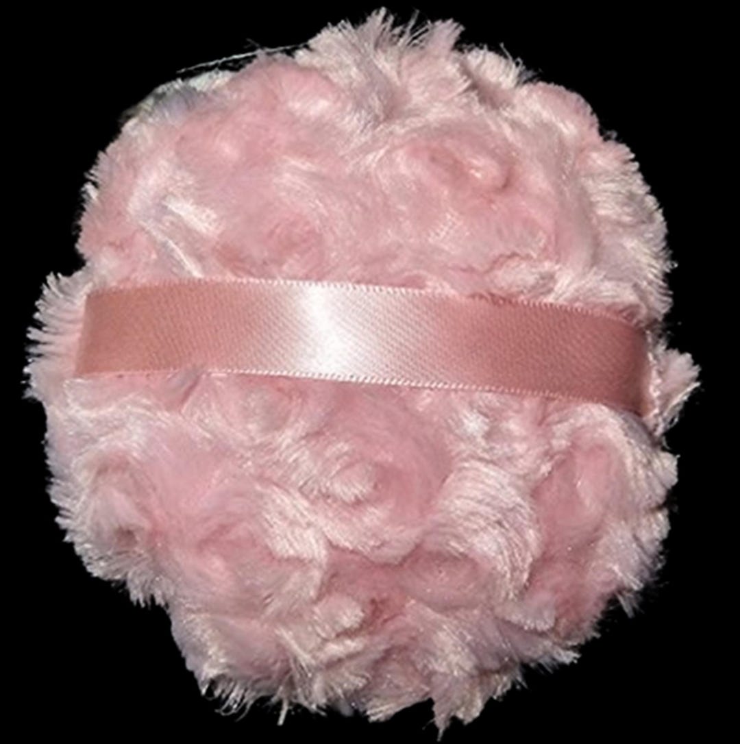 Silky Body Powder Puffs - 4 1/2 to 5" Wide - Washable Assorted Colors ...