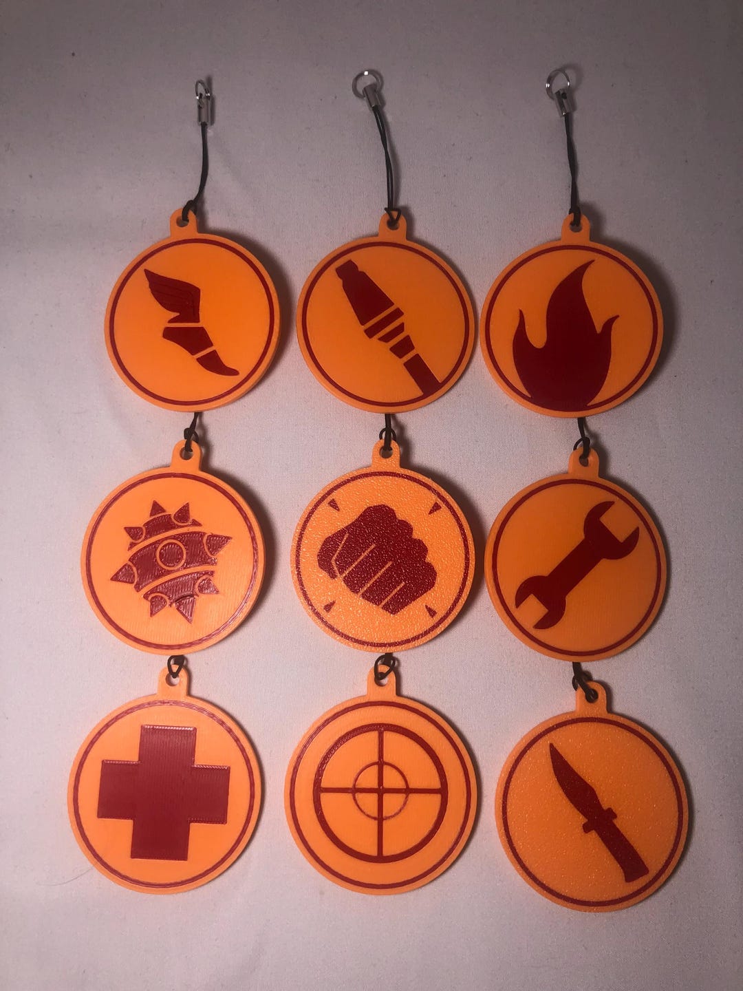 Team Fortress 2 Red Team Class Keychains - Etsy