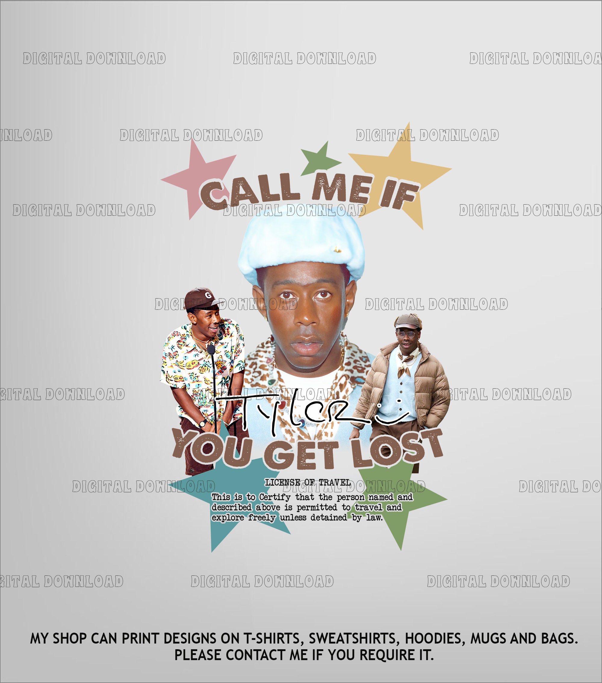 Vintage Tyler the Creator Png, Tyler the Creator Rap Singer Digital ...