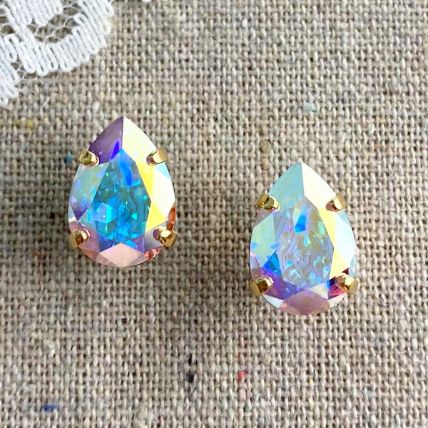 Crystal Ab Earrings - Etsy