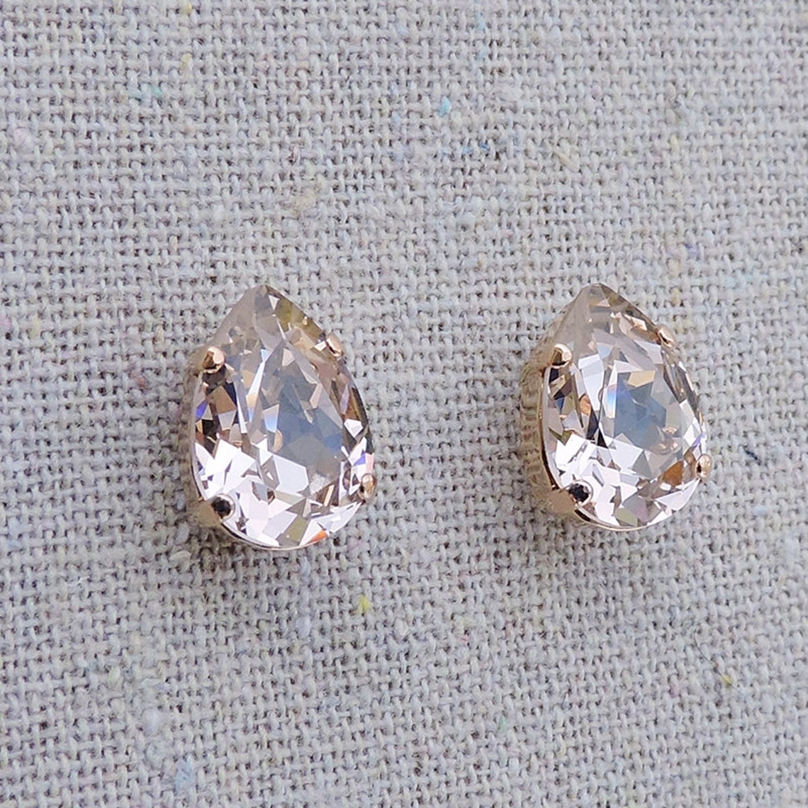 Swarovski Blush Pink Crystal Teardrop Rhinestone Pear Rose - Etsy