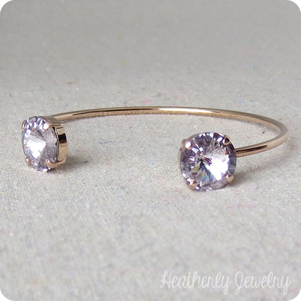 Crystal Bangle - Etsy