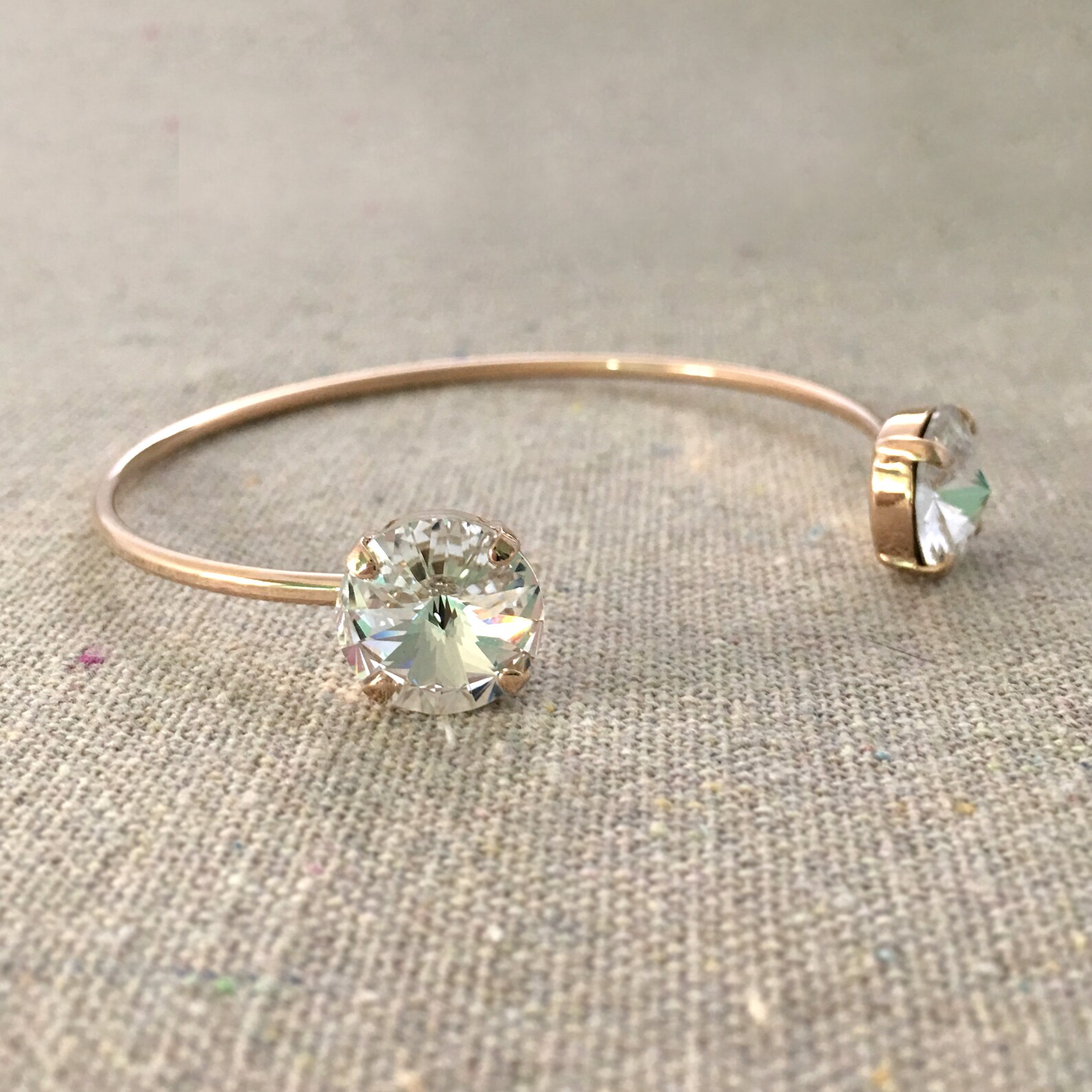 Swarovski Crystal Cuff Bracelet Crystal Open Cuff Bracelet - Etsy