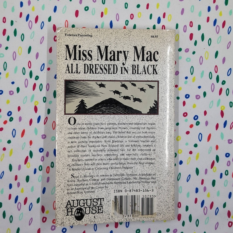 Miss Mary Mac All Dressed in Black Paperback - Etsy