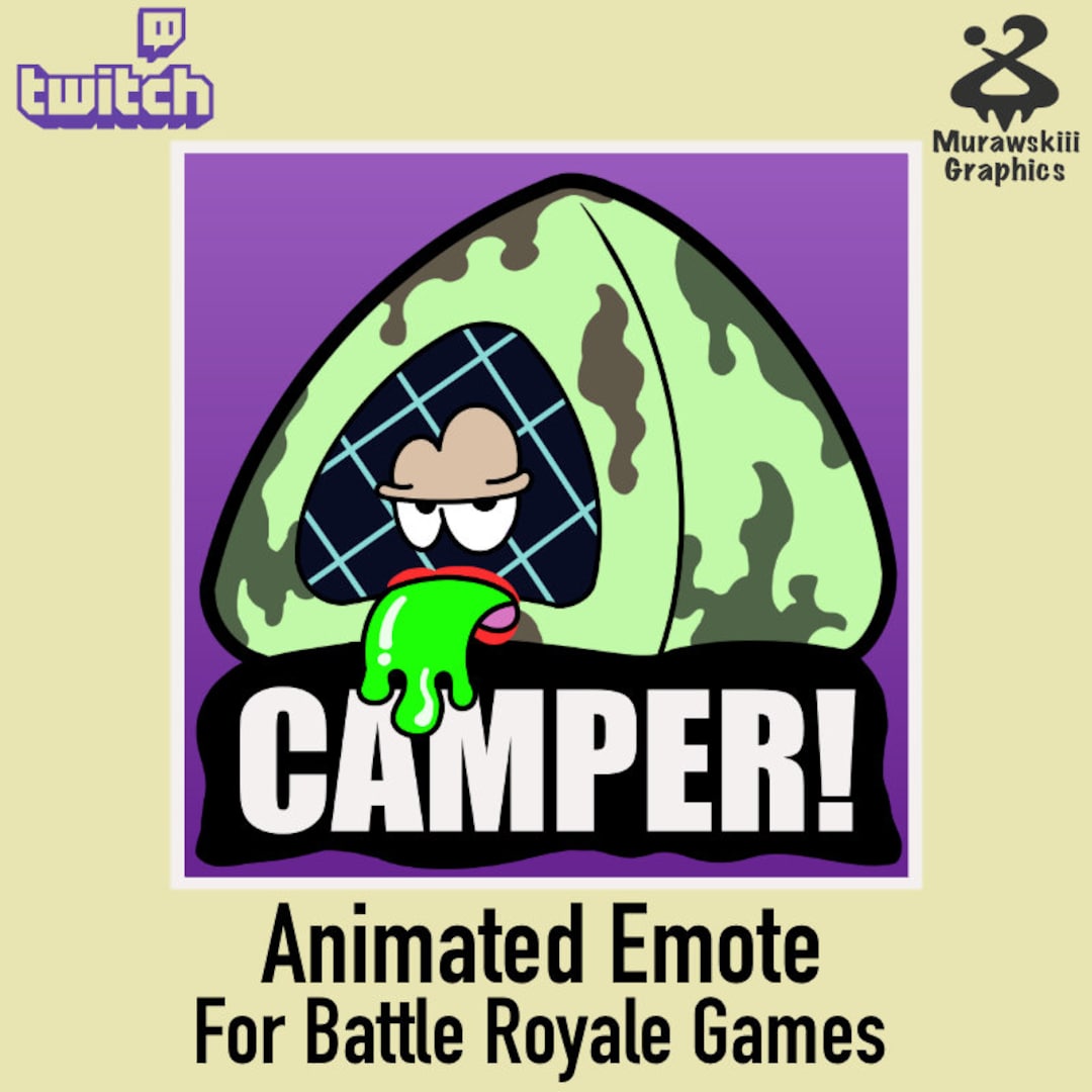 Animated Emote, Twitch Emote, Animated Twitch Emote, Camper Emote ...