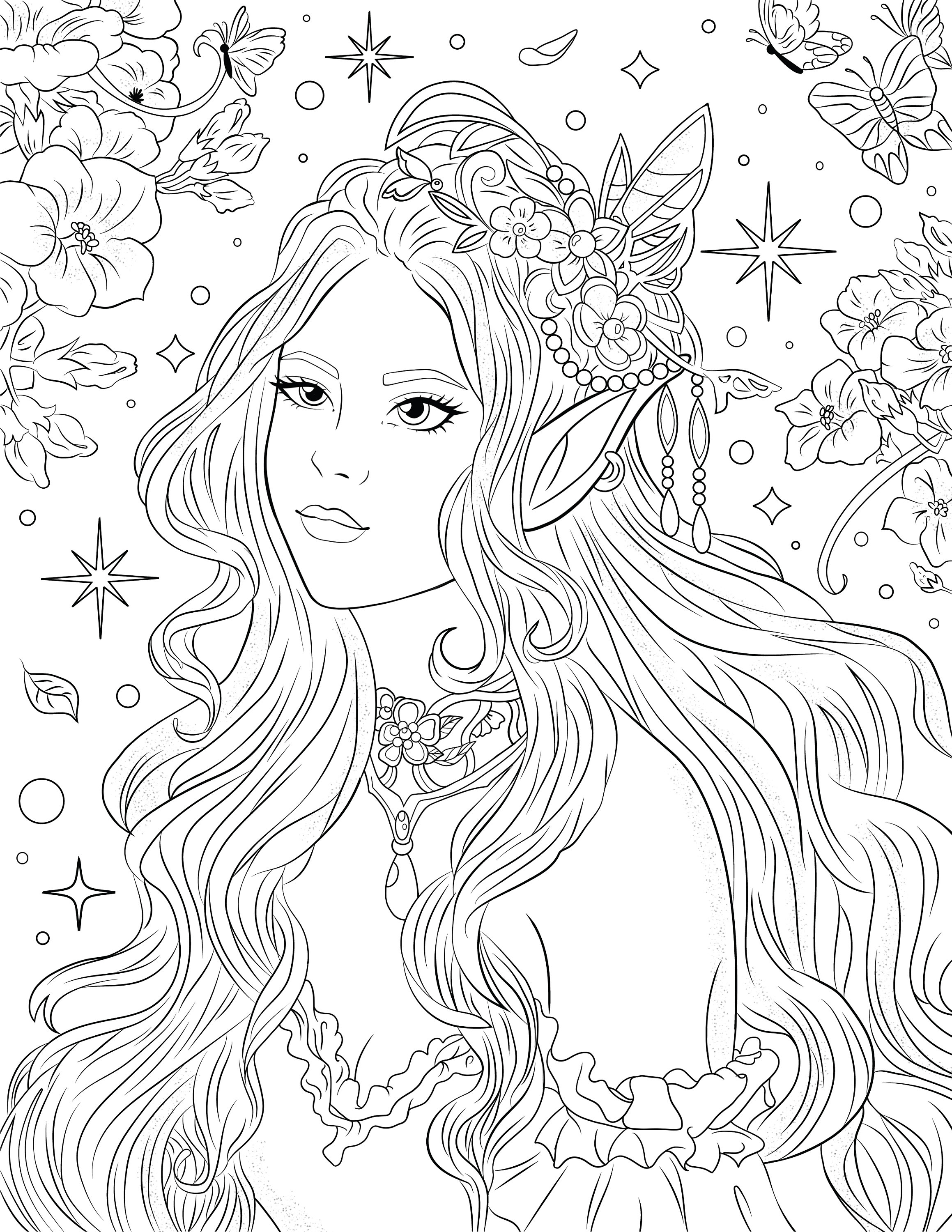 Fairy Coloring Book - Etsy