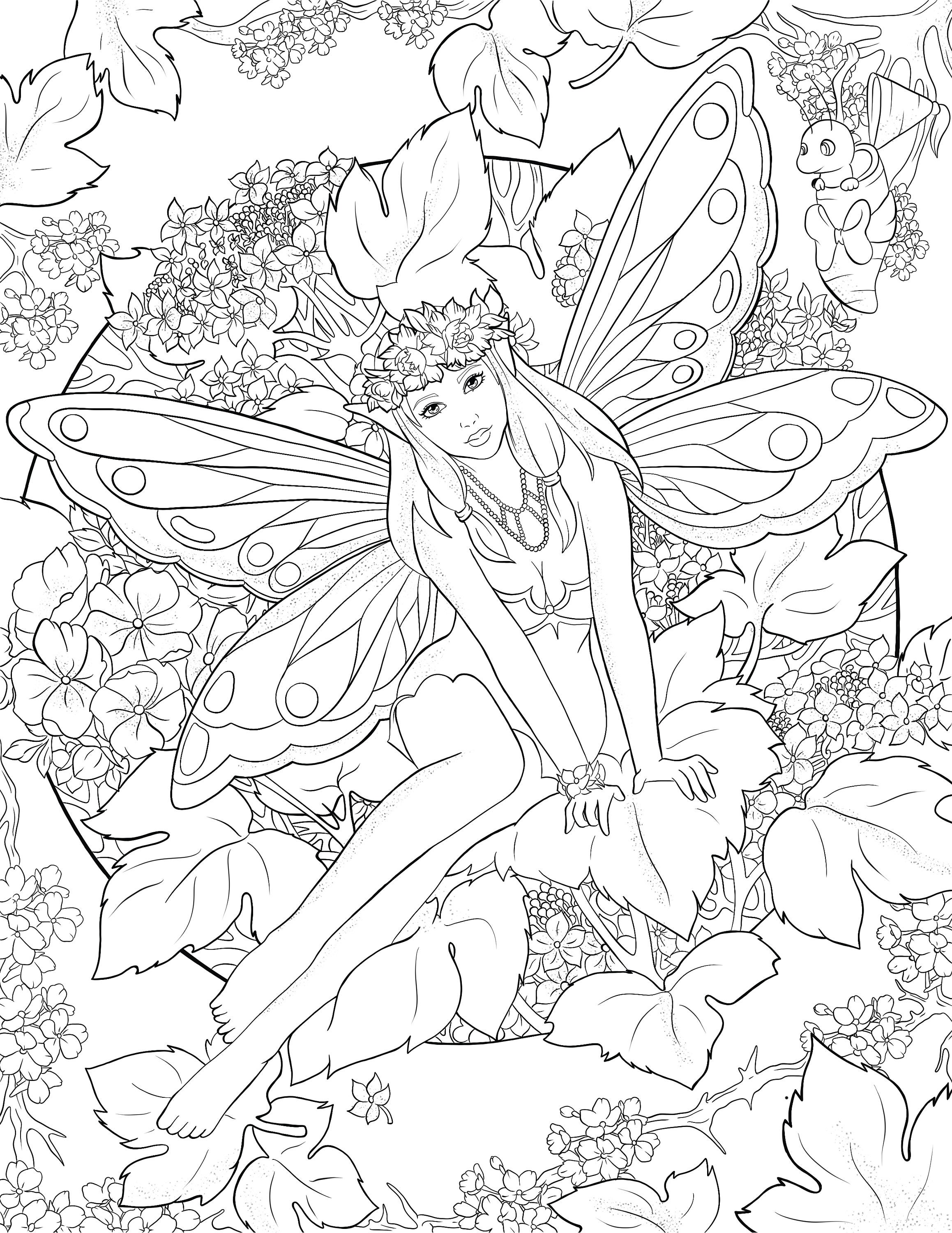Fairy Coloring Book - Etsy