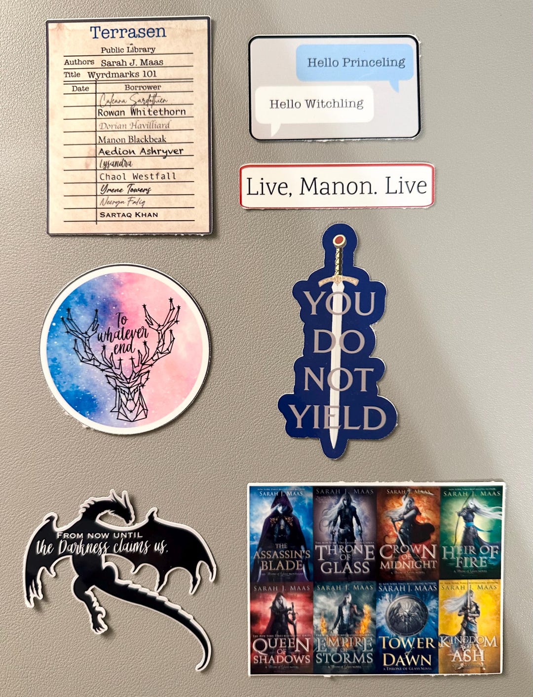 Throne of Glass Stickers, Stickers, TOG Sticker, Book Sticker, Throne ...