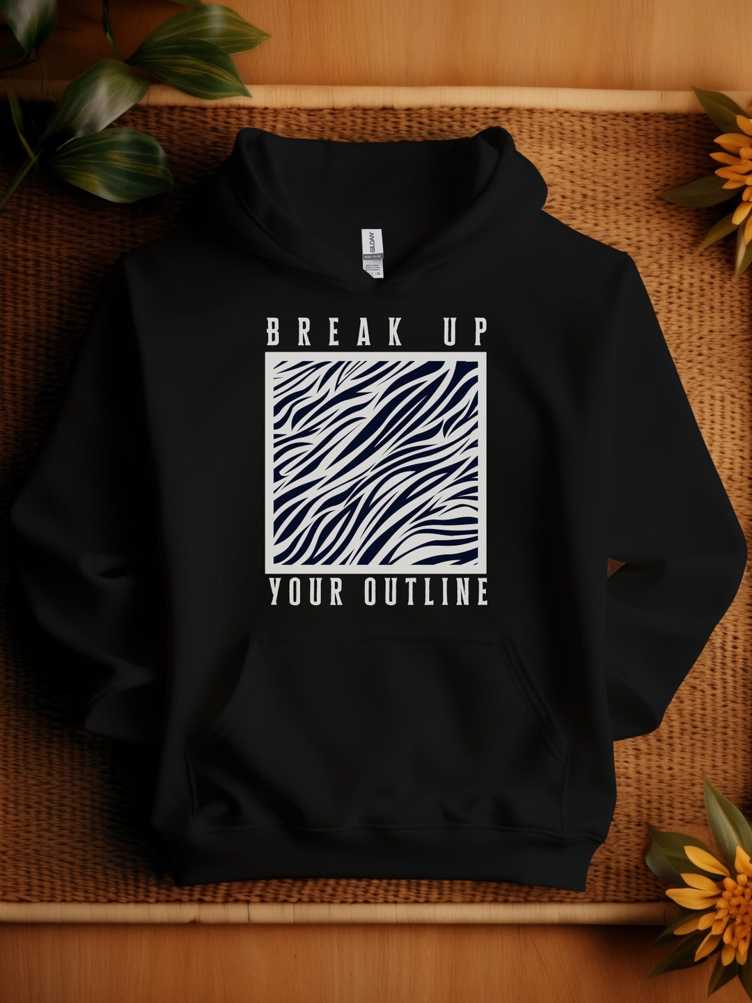 Original "break up Your Outline" Hoodie Sweatshirt, Nature Connection ...