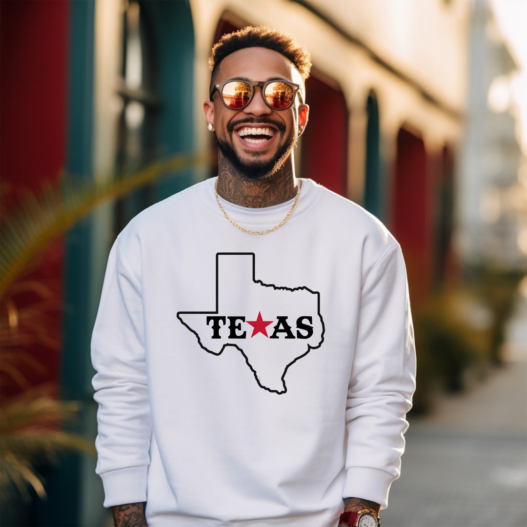 Texas Map Sweatshirt, Texas State Sweatshirt, Texas Patriotic ...