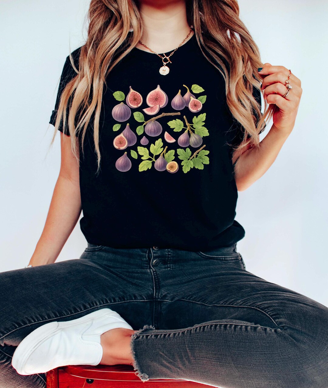 Figs Fruit Shirt, Botanical Fig Shirt, Vintage Fruit Tee, Aesthetic ...