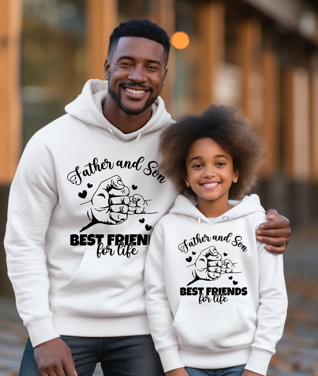 Father and Son Best Friends for Life Hoodie, Dad and Son Hoodie, Father ...