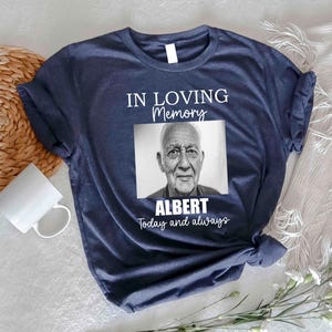 In Loving Memory T-shirt, Custom Funeral Photo Shirt, Rest in Peace ...