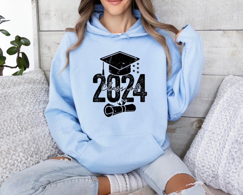 Class of 2024 Hoodie, 2024 Graduate Hoodie, Best Grad Hoodie, Senior ...
