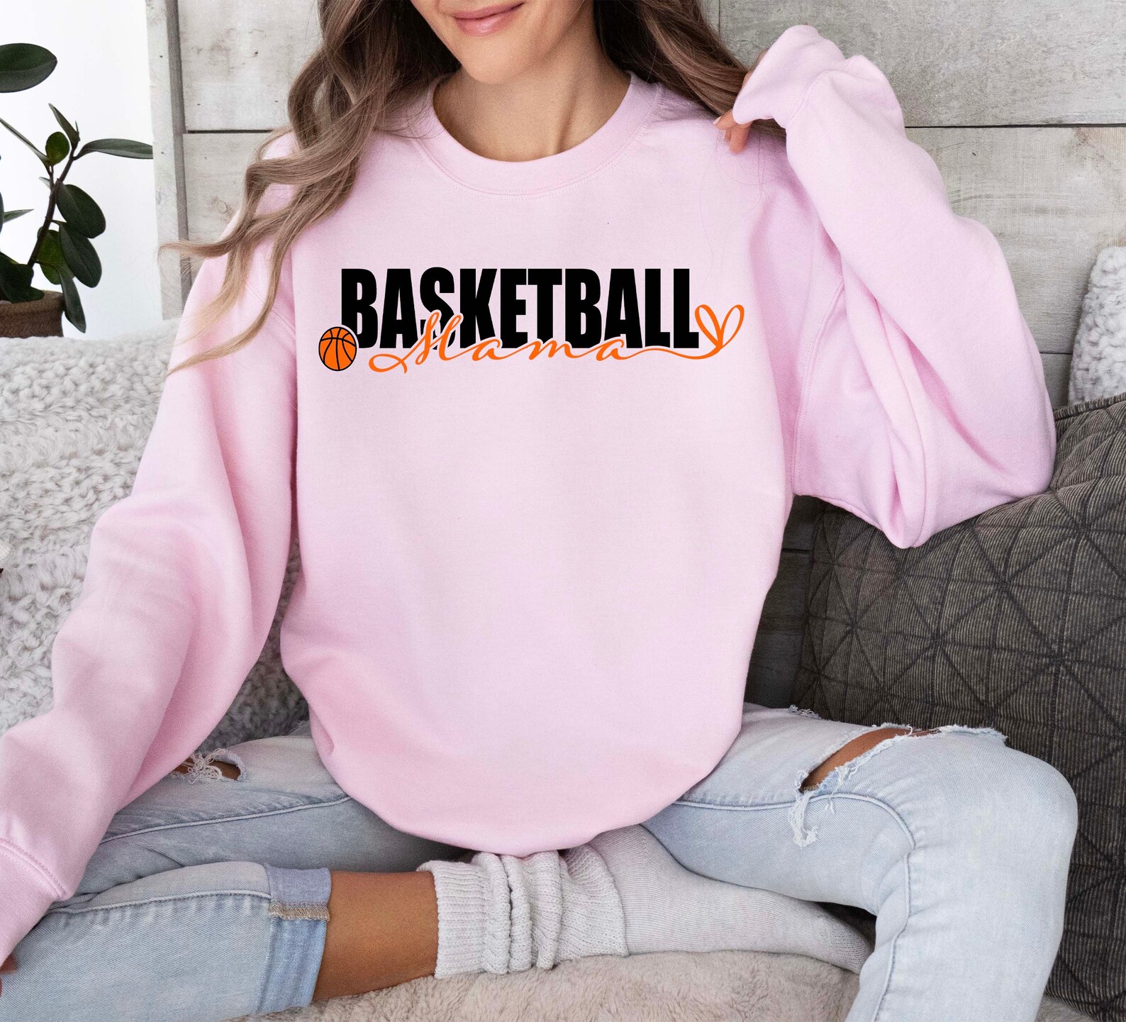 Custom Basketball Mama Sweatshirt, Basketball Mama Sweater, Mom Gifted ...
