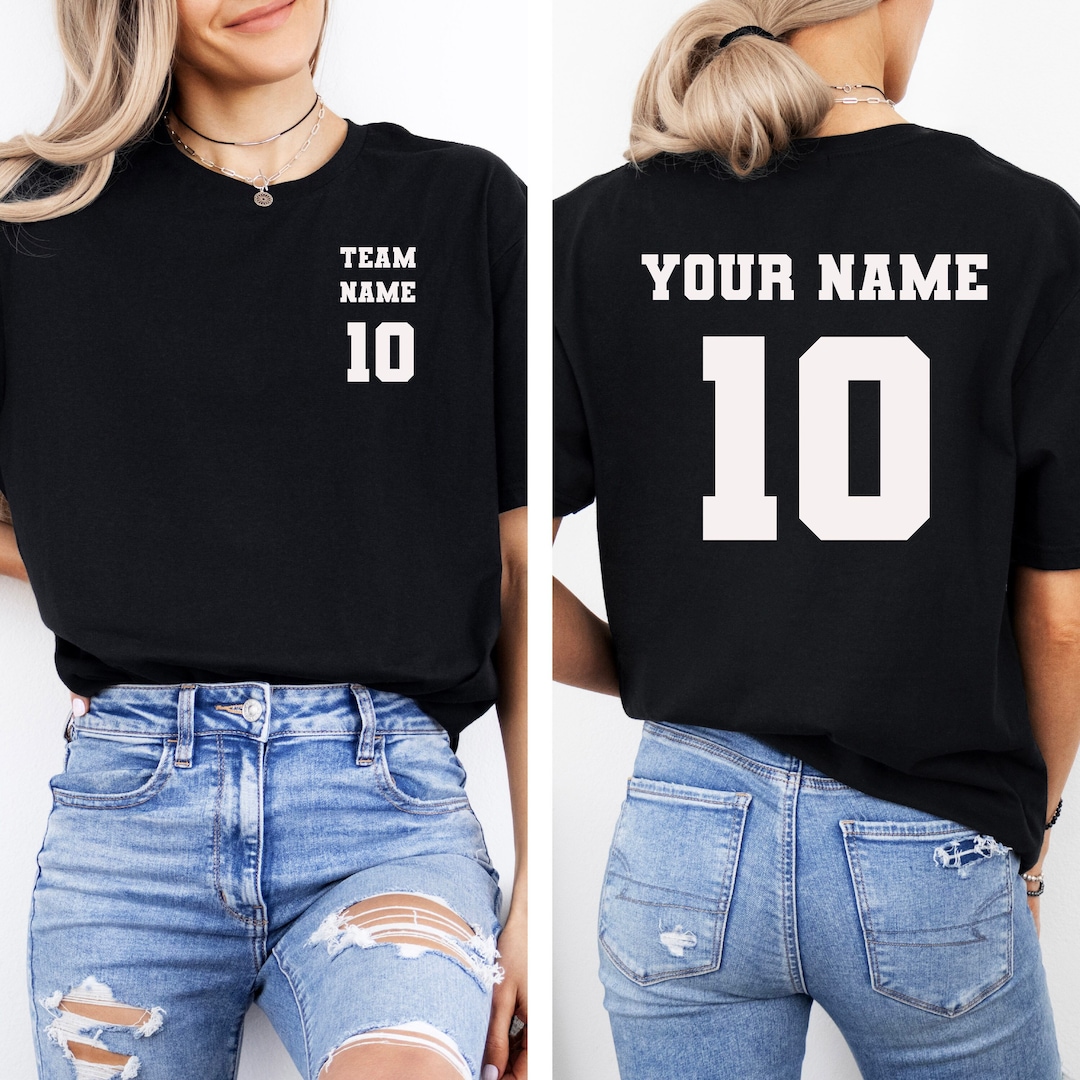 Custom Sports T-shirt, Personalized Sports Shirt, Team Name Your Name ...