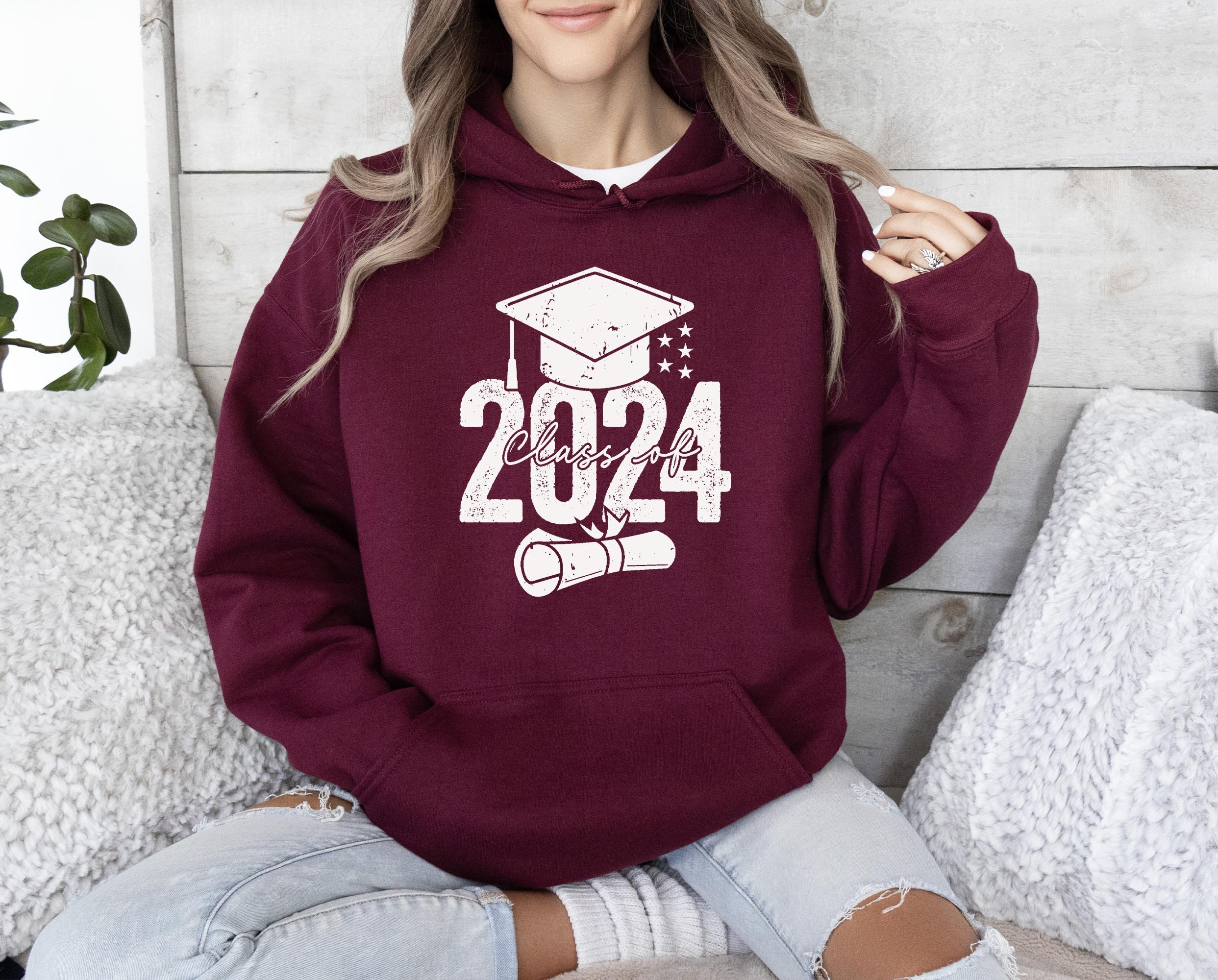 Class of 2024 Hoodie, 2024 Graduate Hoodie, Best Grad Hoodie, Senior ...