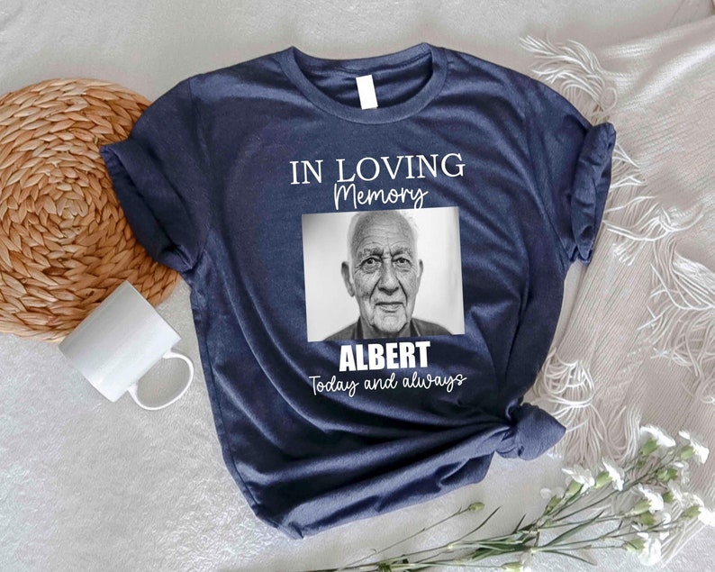 In Loving Memory T-shirt, Custom Funeral Photo Shirt, Rest in Peace ...