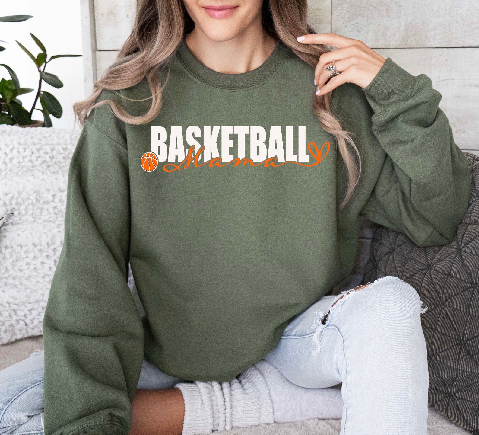 Custom Basketball Mama Sweatshirt, Basketball Mama Sweater, Mom Gifted ...