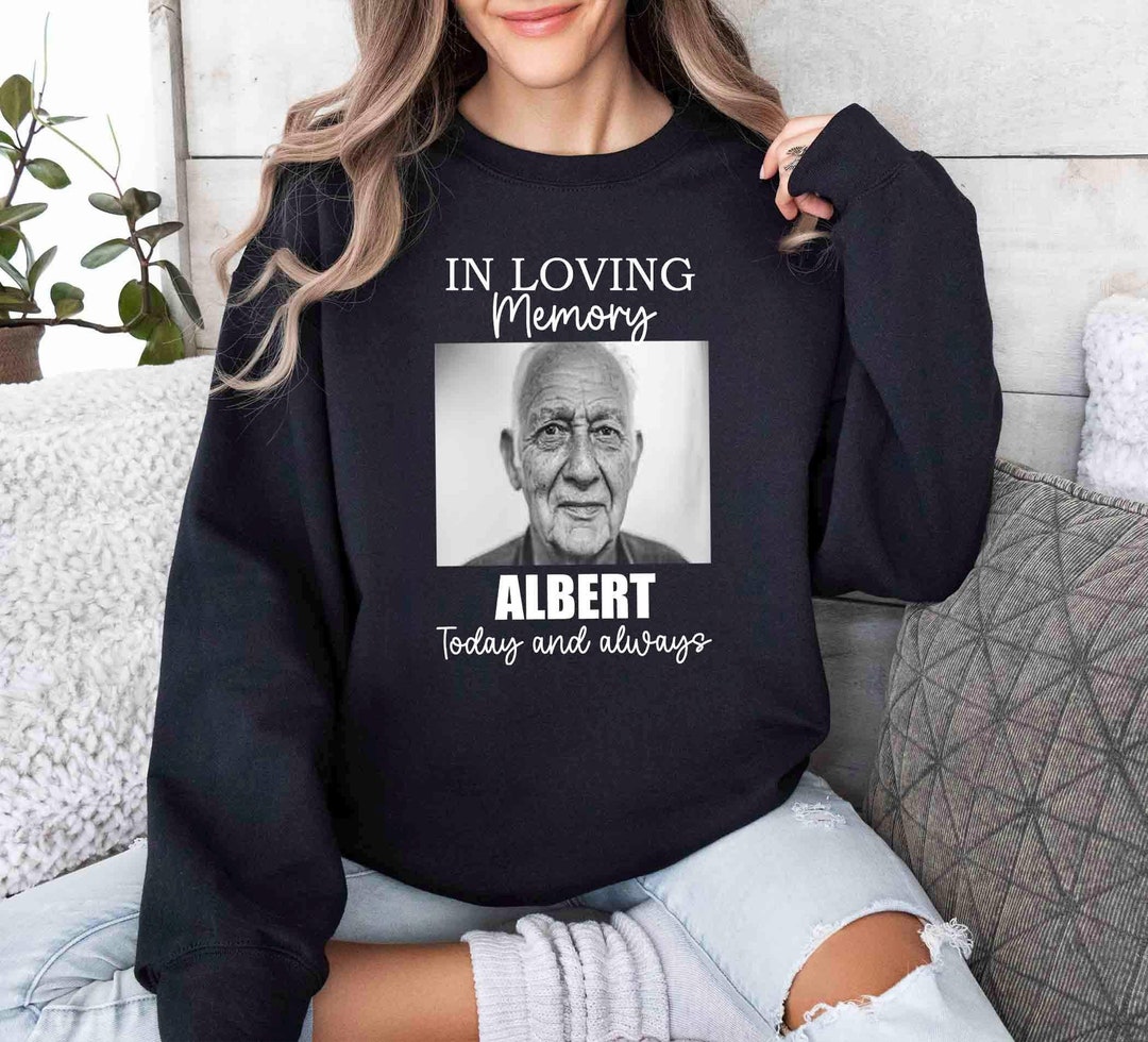 In Loving Memory Sweatshirt, Custom Funeral Photo Sweatshirt, Rest in ...