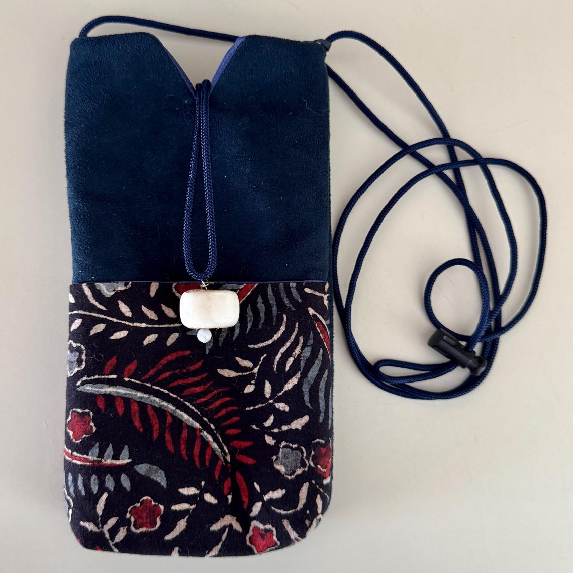 Cell Phone Purse With Batik Pocket - Etsy