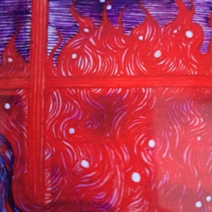 Blue Lilith Giclee Print Lilith Dark Goddess Lilith Art Lilith Goddess ...