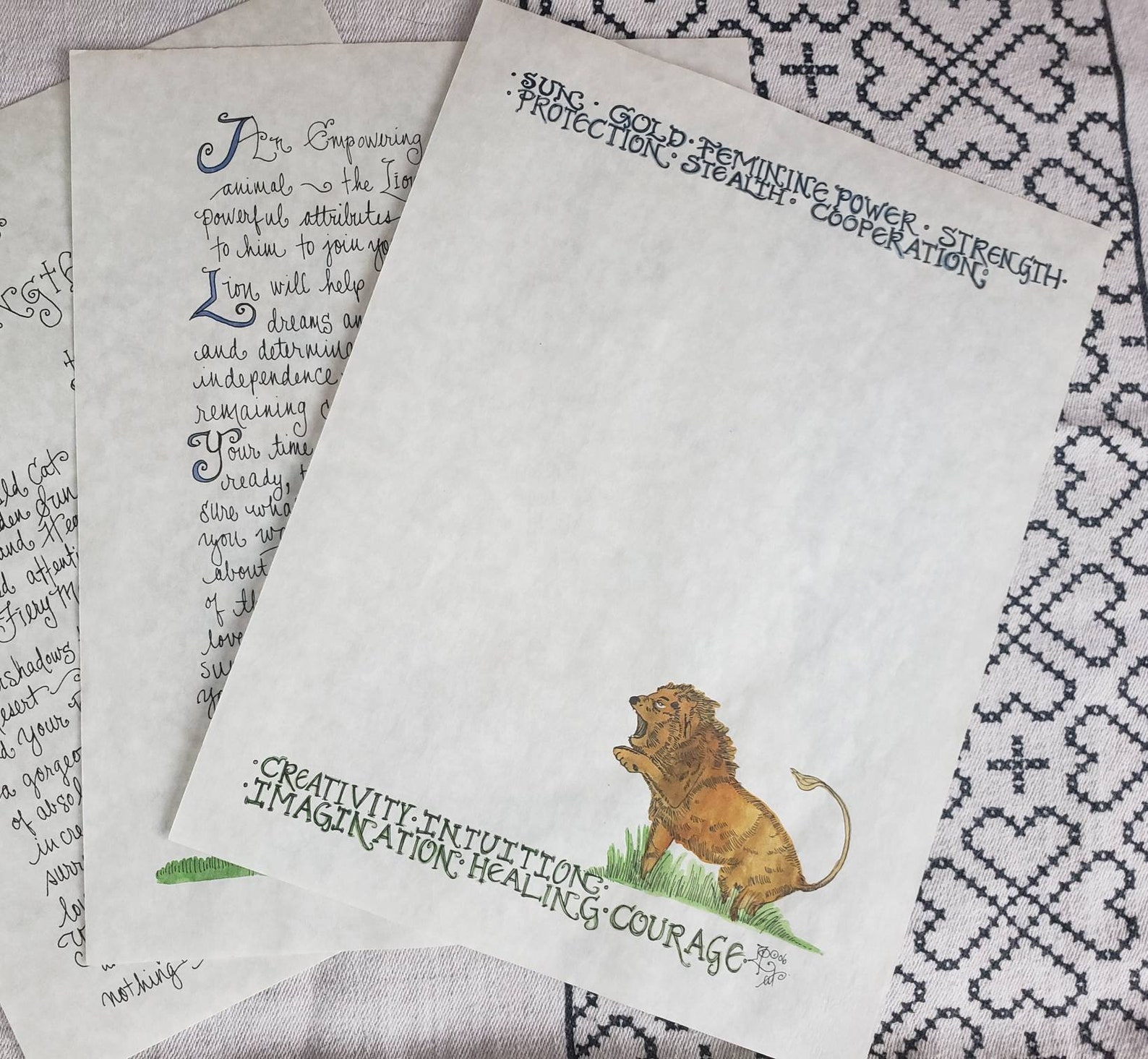 The Lion Shamanism & Journal PGs PDF Instant Downloads | Etsy