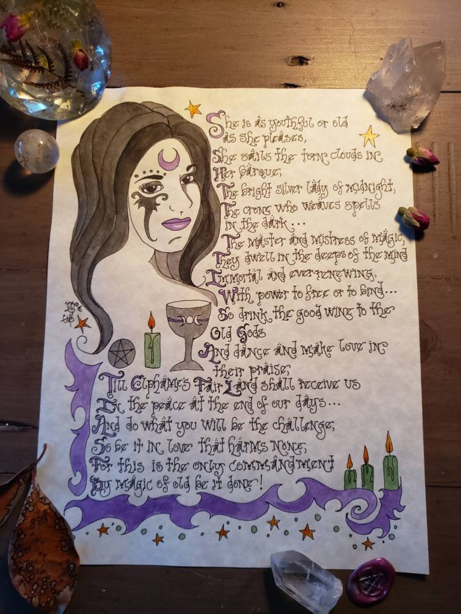 Witch's Creed Set of 4 Instant Full Color Downloads PDFs | Etsy