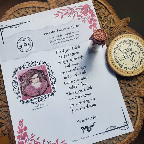 Lilith Grimoire Pages - Etsy