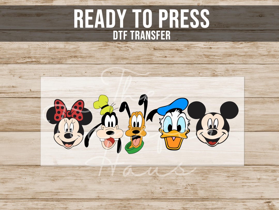 Mouse and Friends DTF Transfer - Ready to Press Transfer - Family ...
