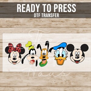 Mouse and Friends DTF Transfer - Ready to Press Transfer - Family ...
