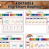 Editable Morning & Bedtime Routine Chart Bundle, Printable Folding ...