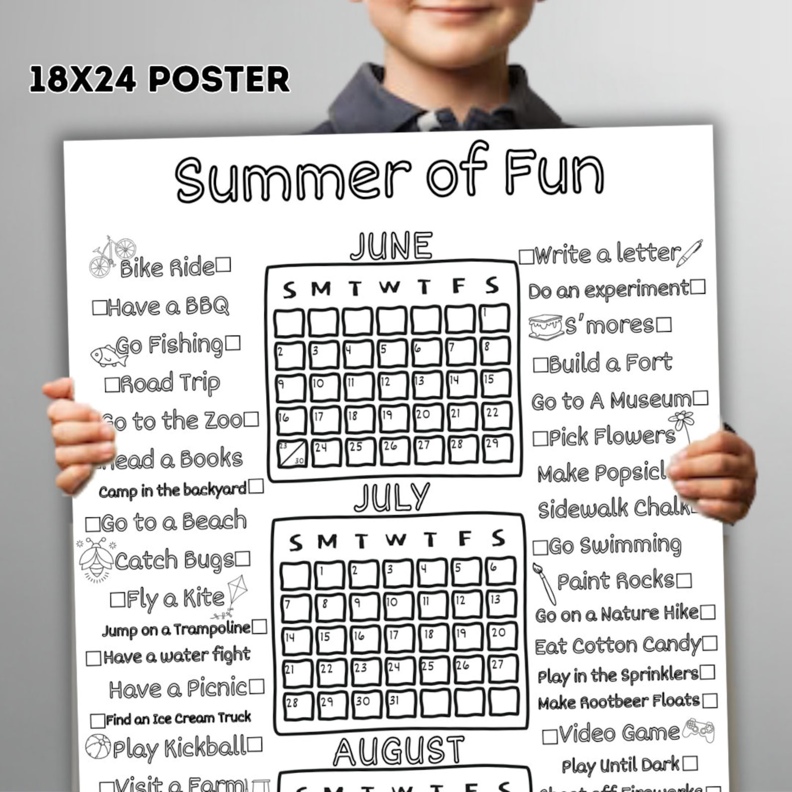PRINTABLE Summer Countdown Poster, 2024, Summer Countdown, Summer ...