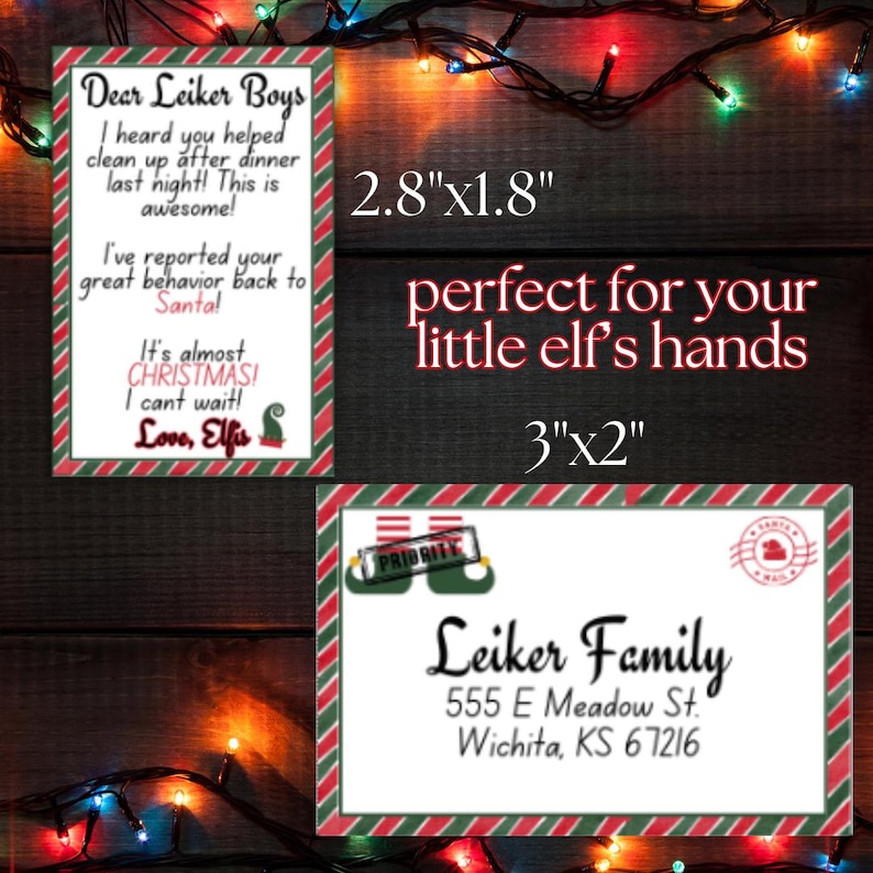 Printable Mini Elf Letter With Envelope, Hello From Your Elf, Elf ...