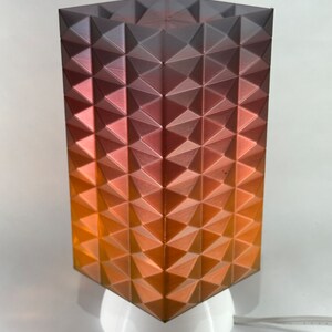 3D Printed Geometric Square Light - Accent Light - Etsy