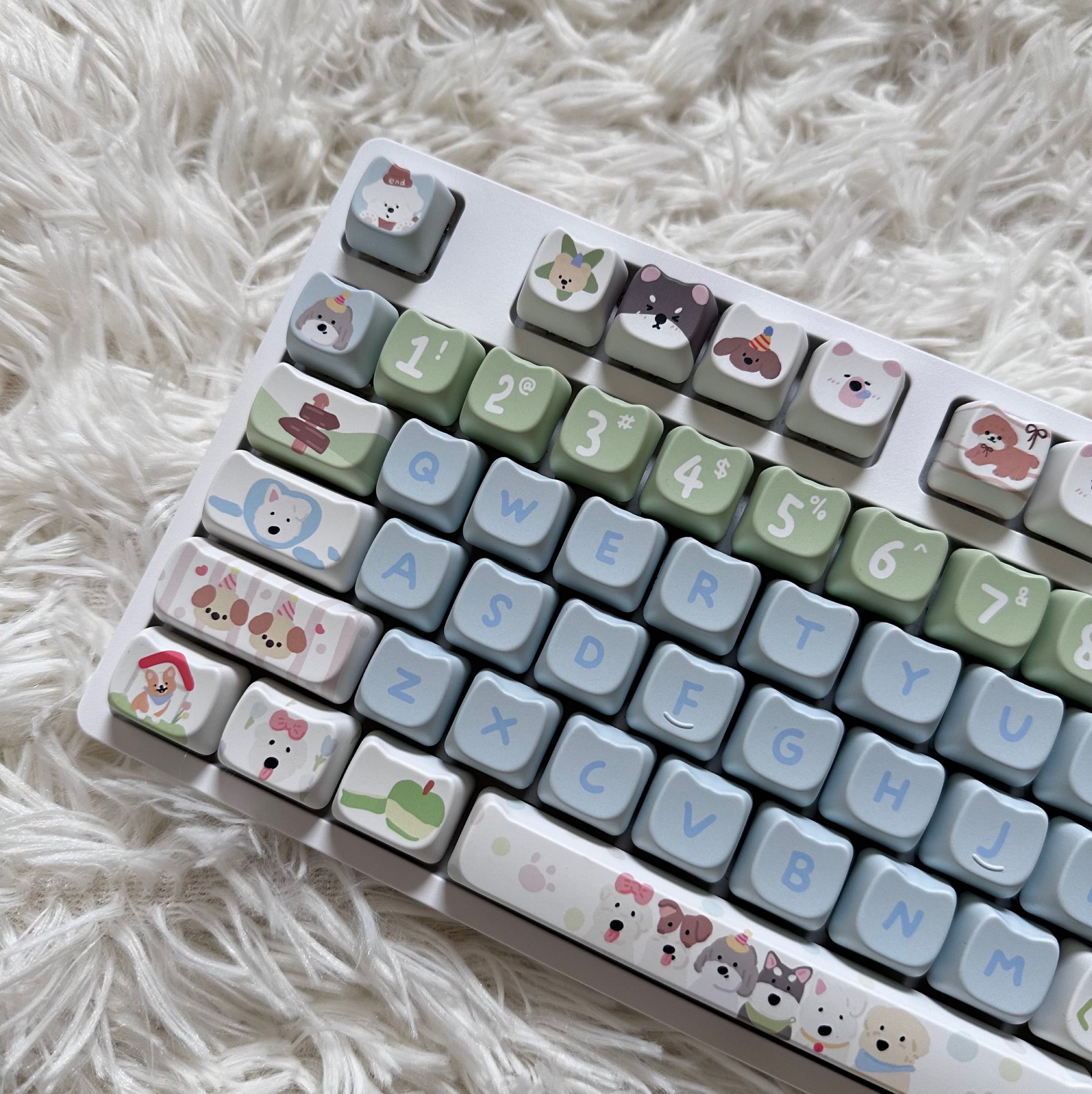 Kawaii Party Puppies Keycaps | 142 Keys MOA - Etsy