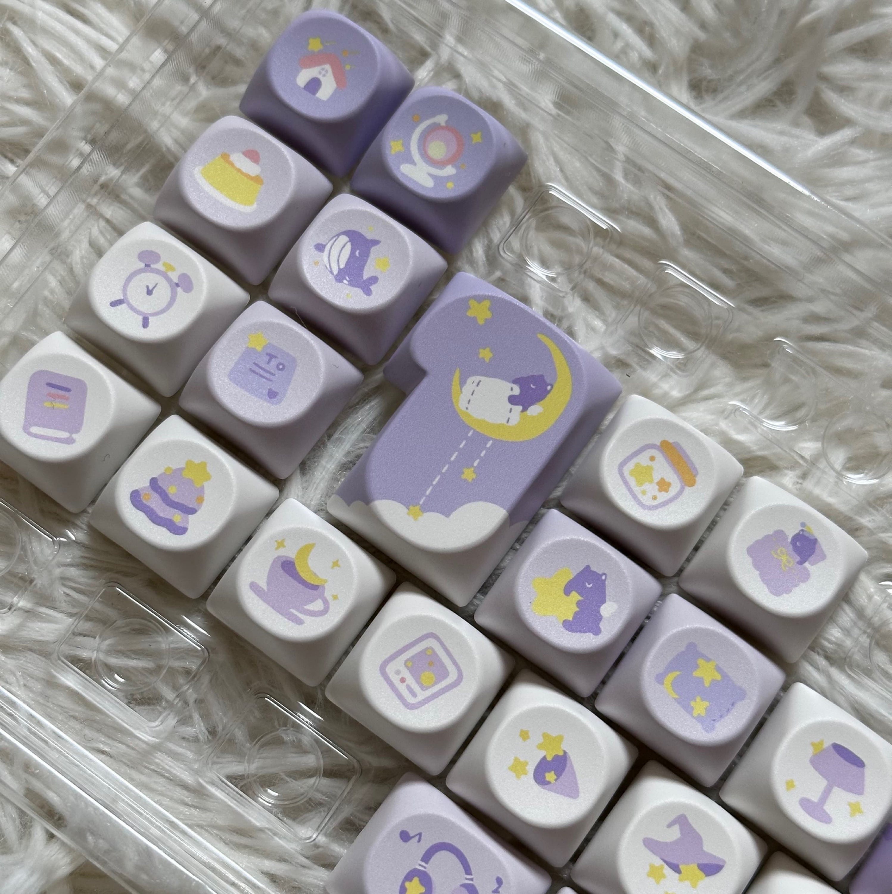 Kawaii Taro Momo's Dreams Keycaps 140 Keys MOA - Etsy