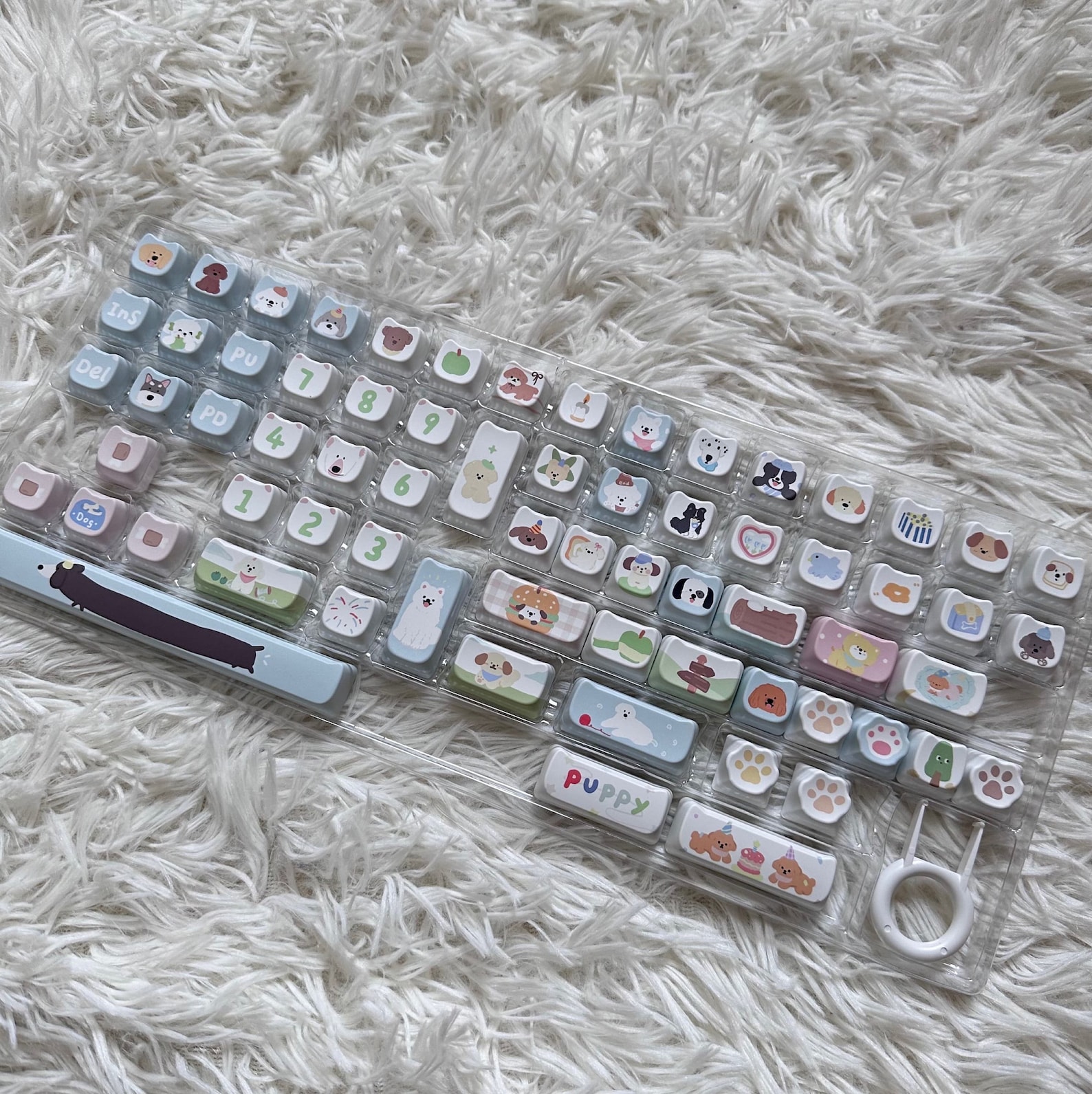 Kawaii Party Puppies Keycaps | 142 Keys MOA - Etsy
