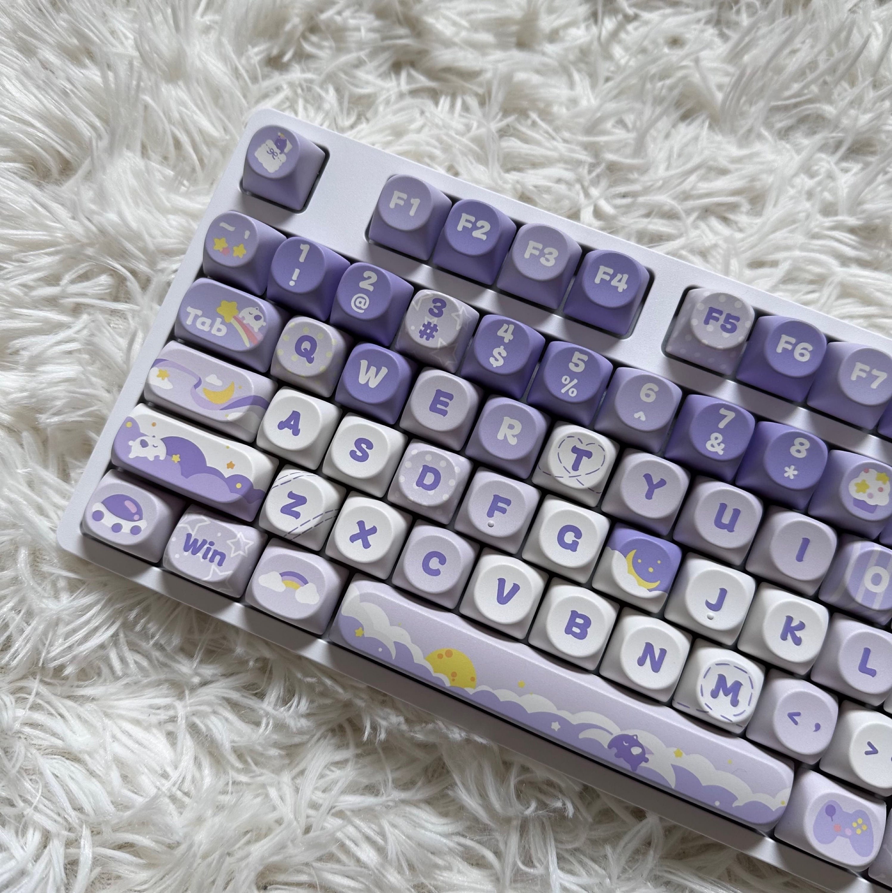 Kawaii Taro Momo's Dreams Keycaps 140 Keys MOA - Etsy