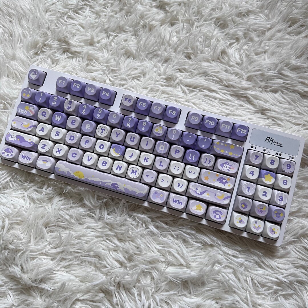Kawaii Taro Momo's Dreams Keycaps 140 Keys MOA - Etsy