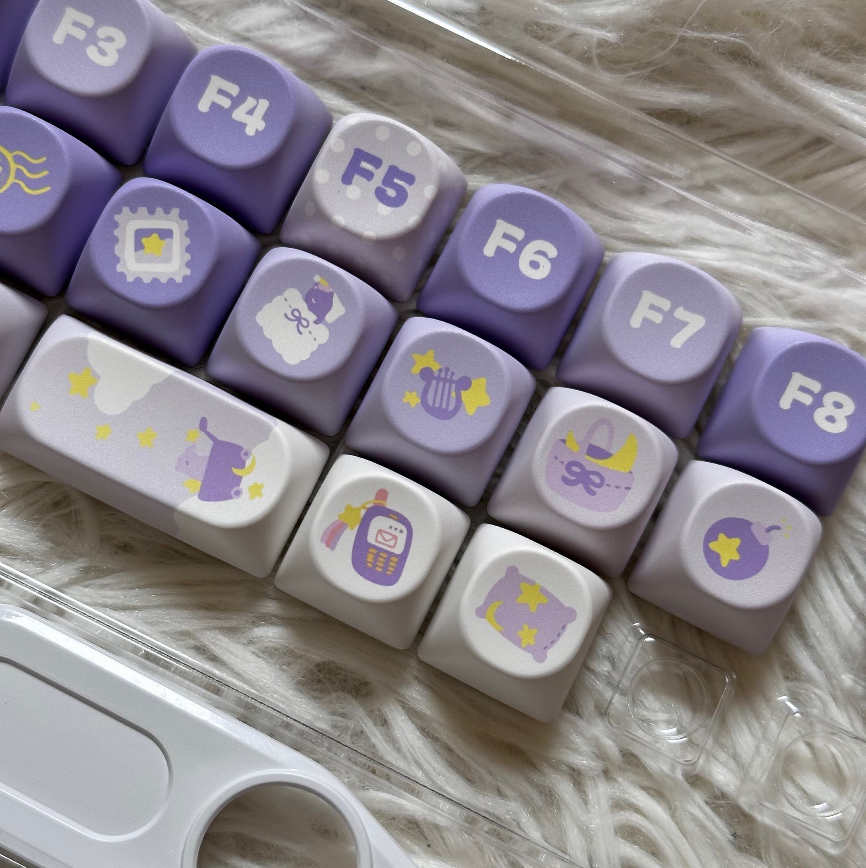 Kawaii Taro Momo's Dreams Keycaps 140 Keys MOA - Etsy
