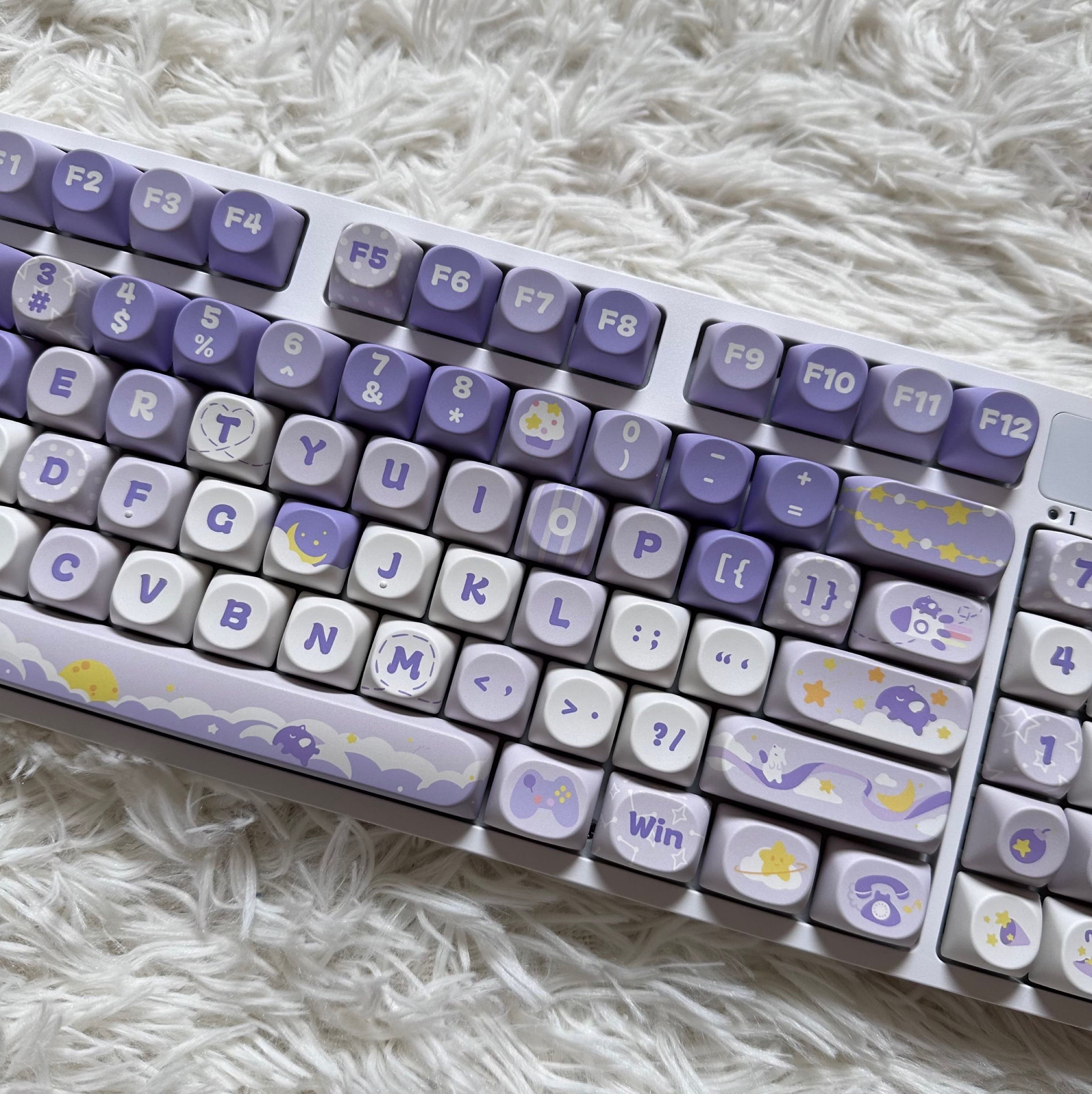 Kawaii Taro Momo's Dreams Keycaps 140 Keys MOA - Etsy