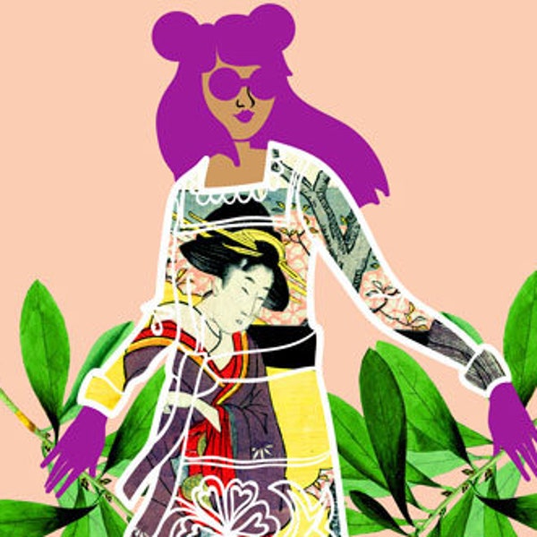 Japanese Ukiyo E Dress Etsy