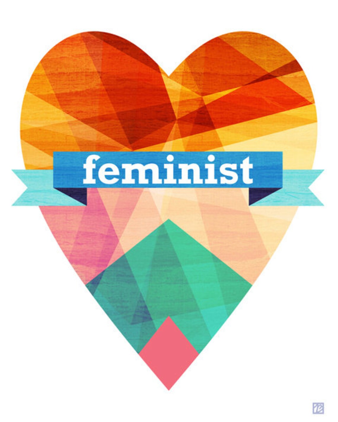 Activist Typography Art Print Your Choice of Feminist or - Etsy